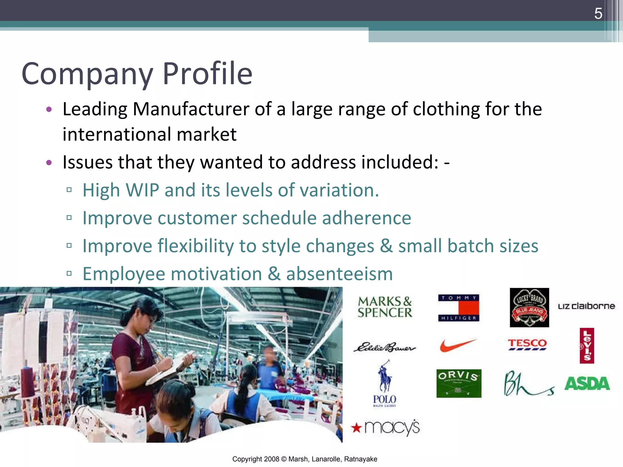 Case Study Sri Lanka Lean Wip Reduction | PPT