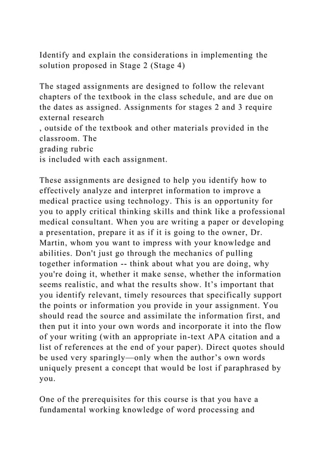 Case Study, Stage 1 Process Analysis Before you begin this assign.docx