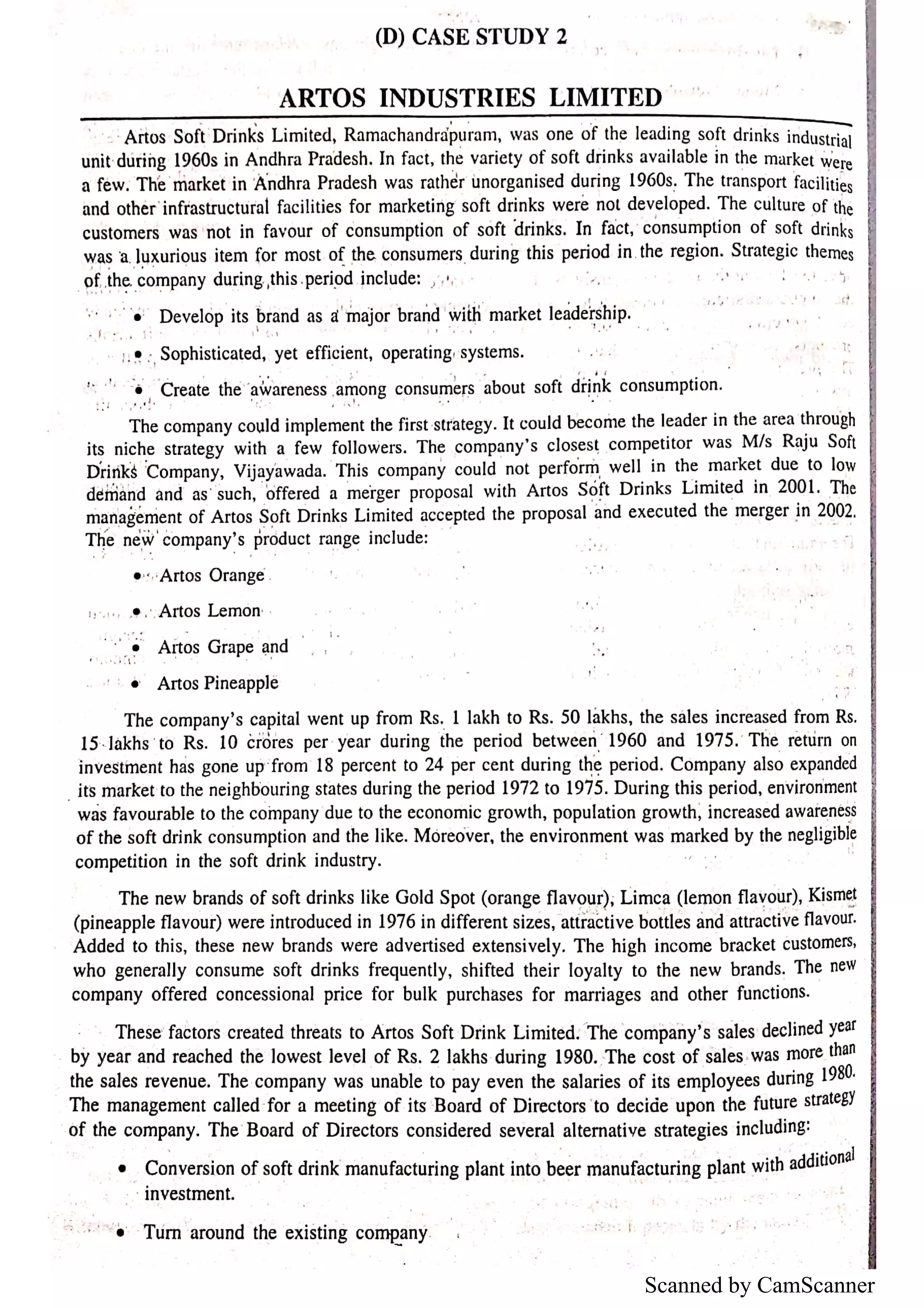 Case study strategic management: learning on strategic management through cases | PDF