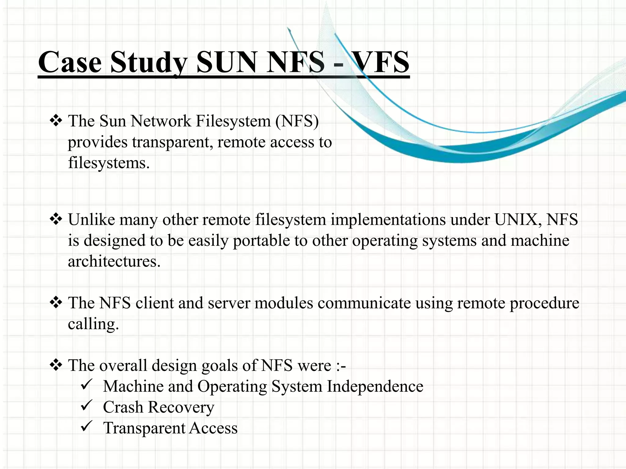 Sun NFS , Case study | PPTX