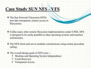 Sun NFS , Case study | PPTX