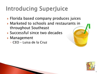 Case Study Super Juice | PPSX