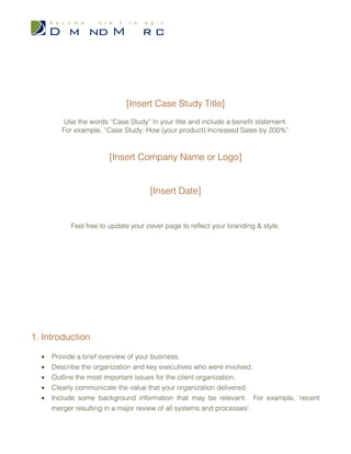 Case Study Title Page – Case Study: Definition, Examples, Types, and ...