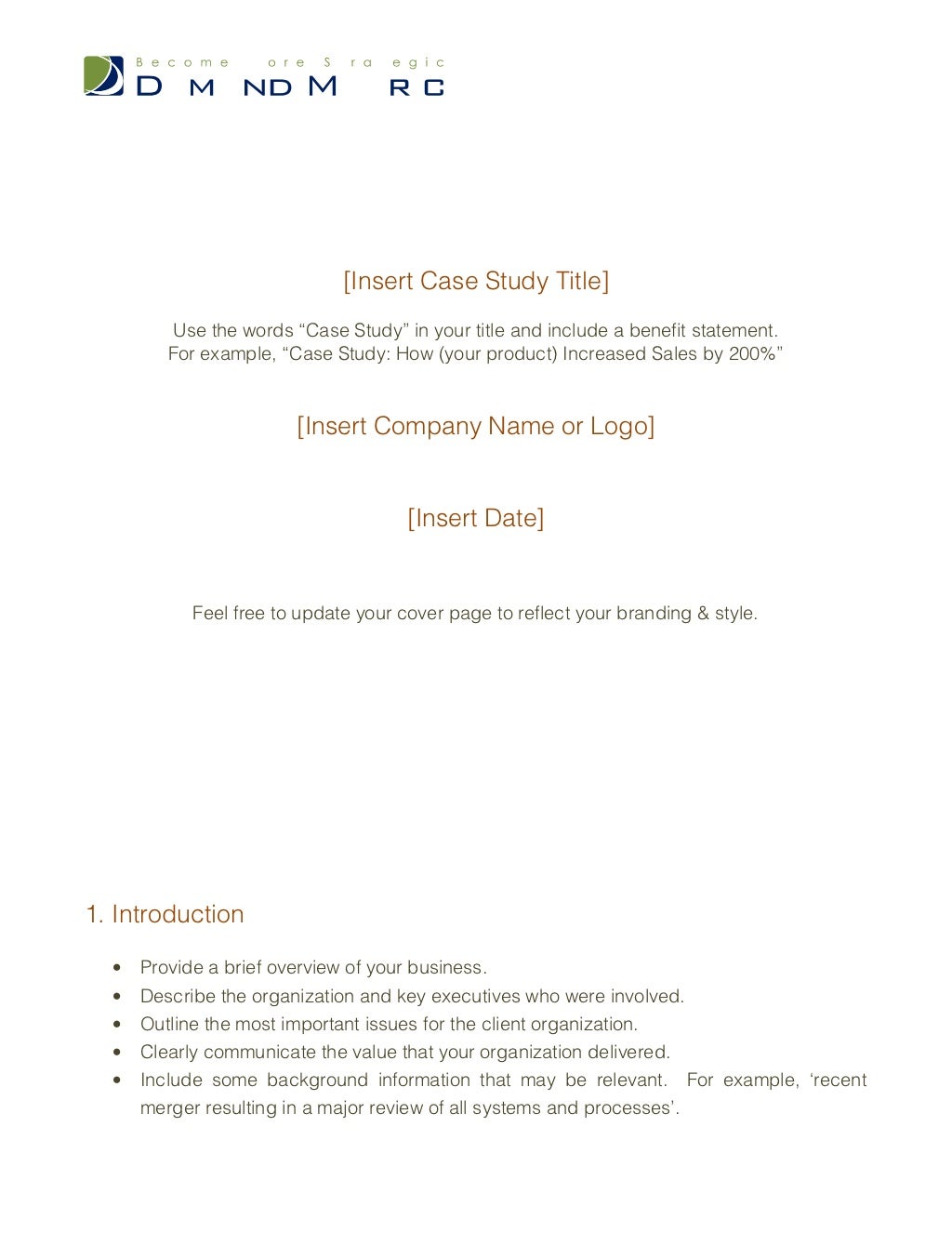 Case Study Template
