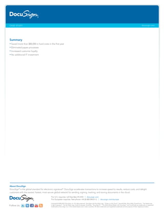 Travelport DocuSign Case Study | PDF