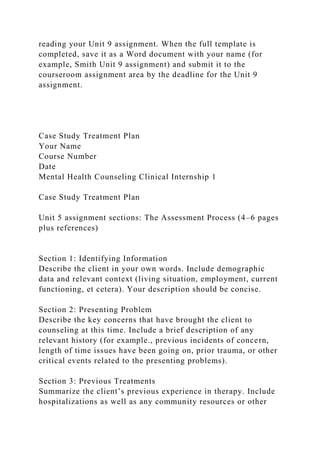 Case Study Treatment PlanIntroductionStellaOscarIntroductionFor yo.docx