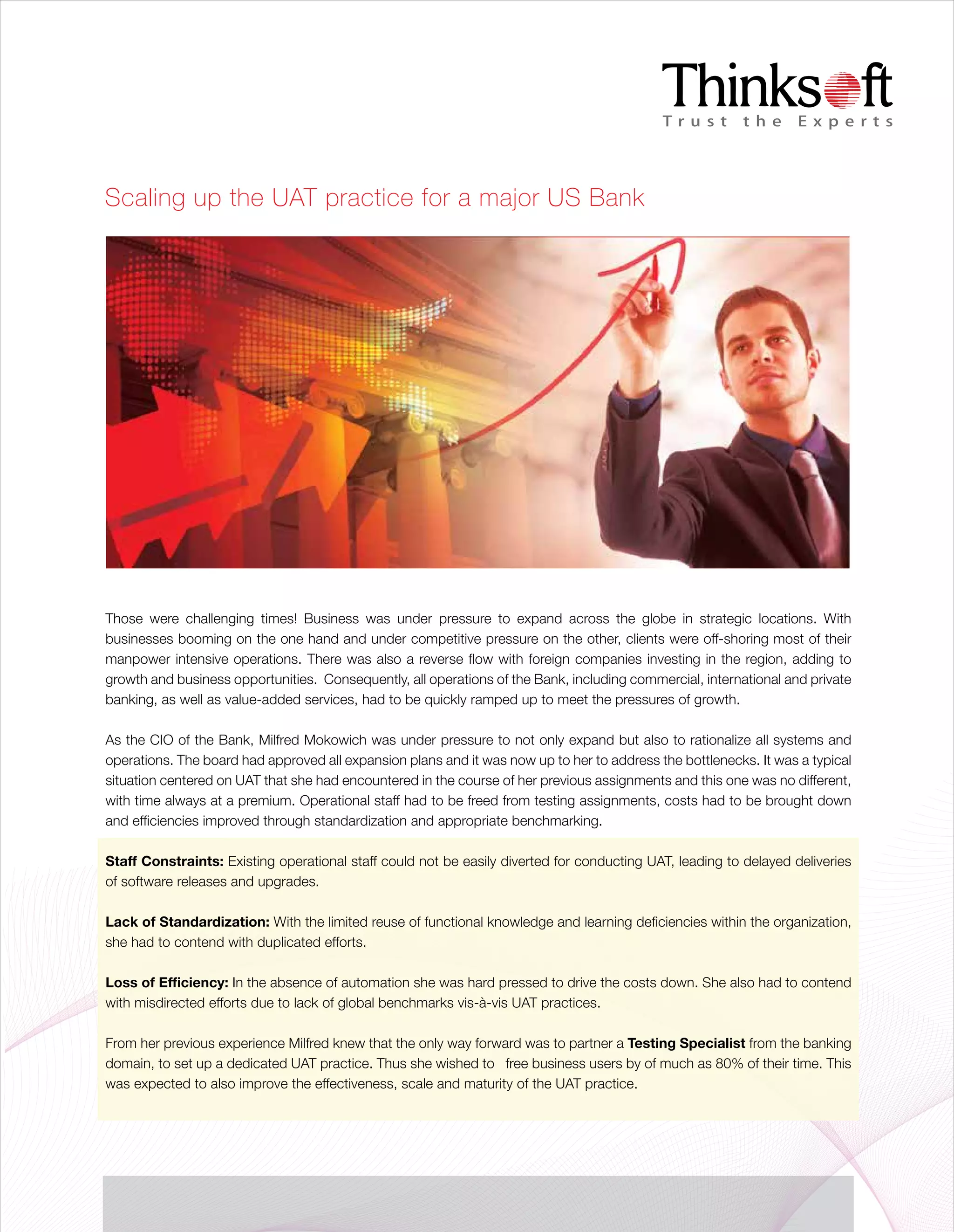 UAT for a Major US Banking Conglomerate | PDF | Computer Software and ...