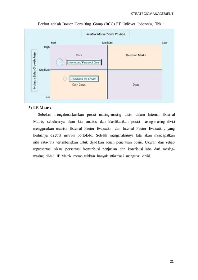 Strategic Unilever | DOCX