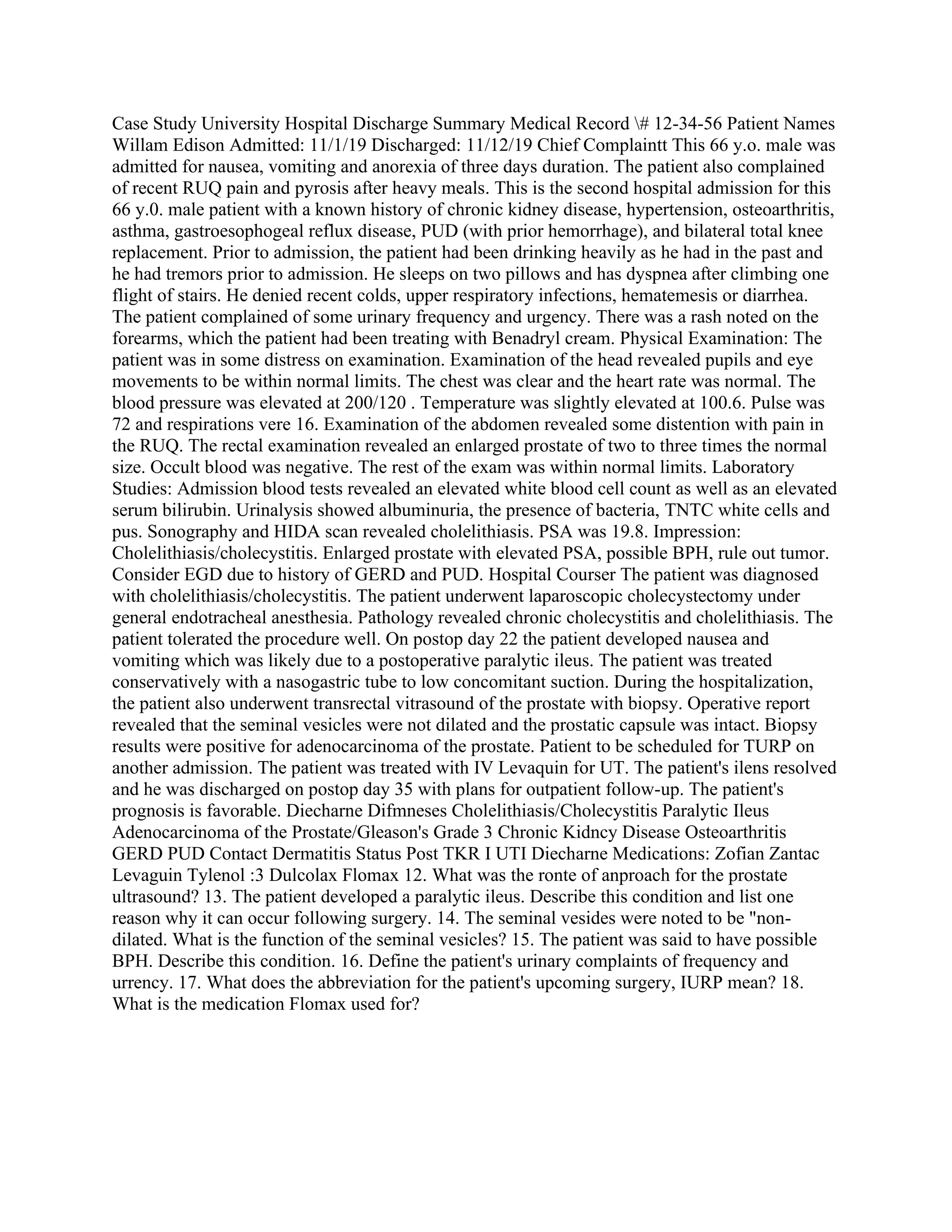 Case Study University Hospital Discharge Summary Medical Record -# 12-.pdf