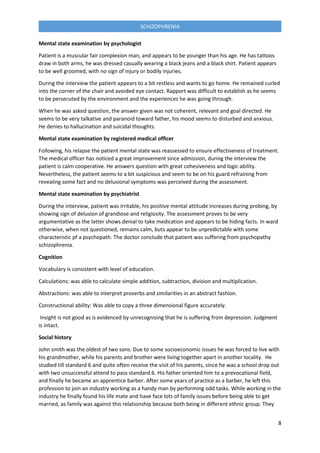 Case studyupdated 2 | PDF | Mental Health | Diseases and Conditions