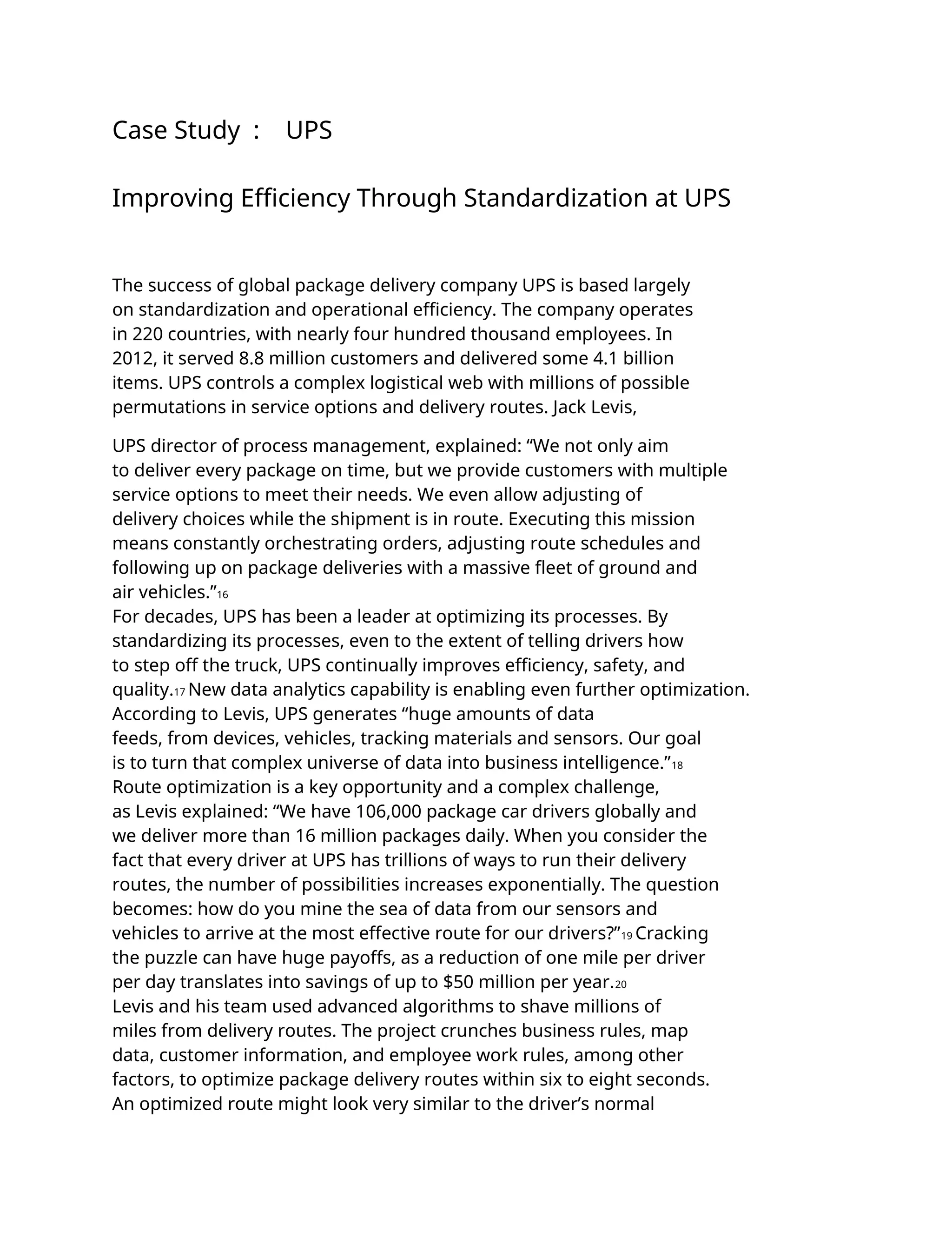 Case Study UPS Breaking the Standardizing-Versus-Empowering Paradox.docx