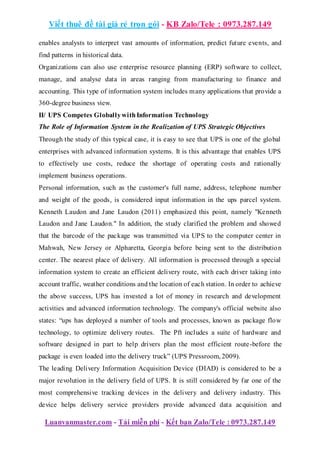 Case Study Ups Competes Globally with Information Technology.docx