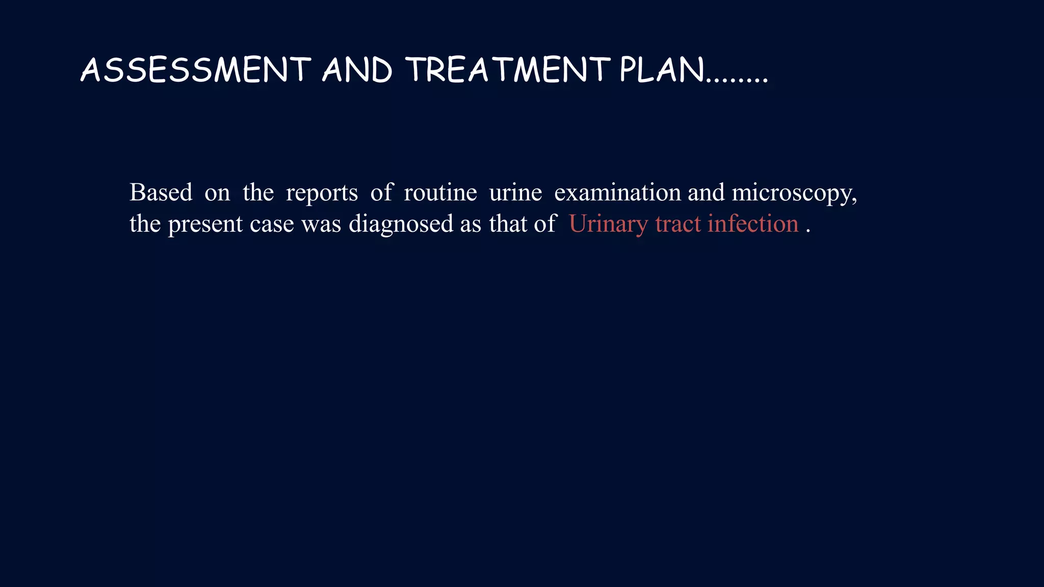 Case study of urinary tract infection | PPT