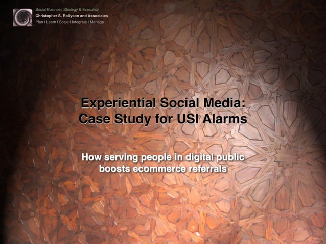 Experiential Social Media Case Study for USI Alarms | PDF