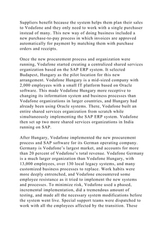 Case StudyVodafone A Giant Global ERP ImplementationVod.docx