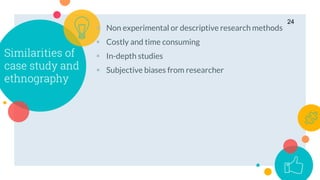Case study vs Ethnography | PPTX