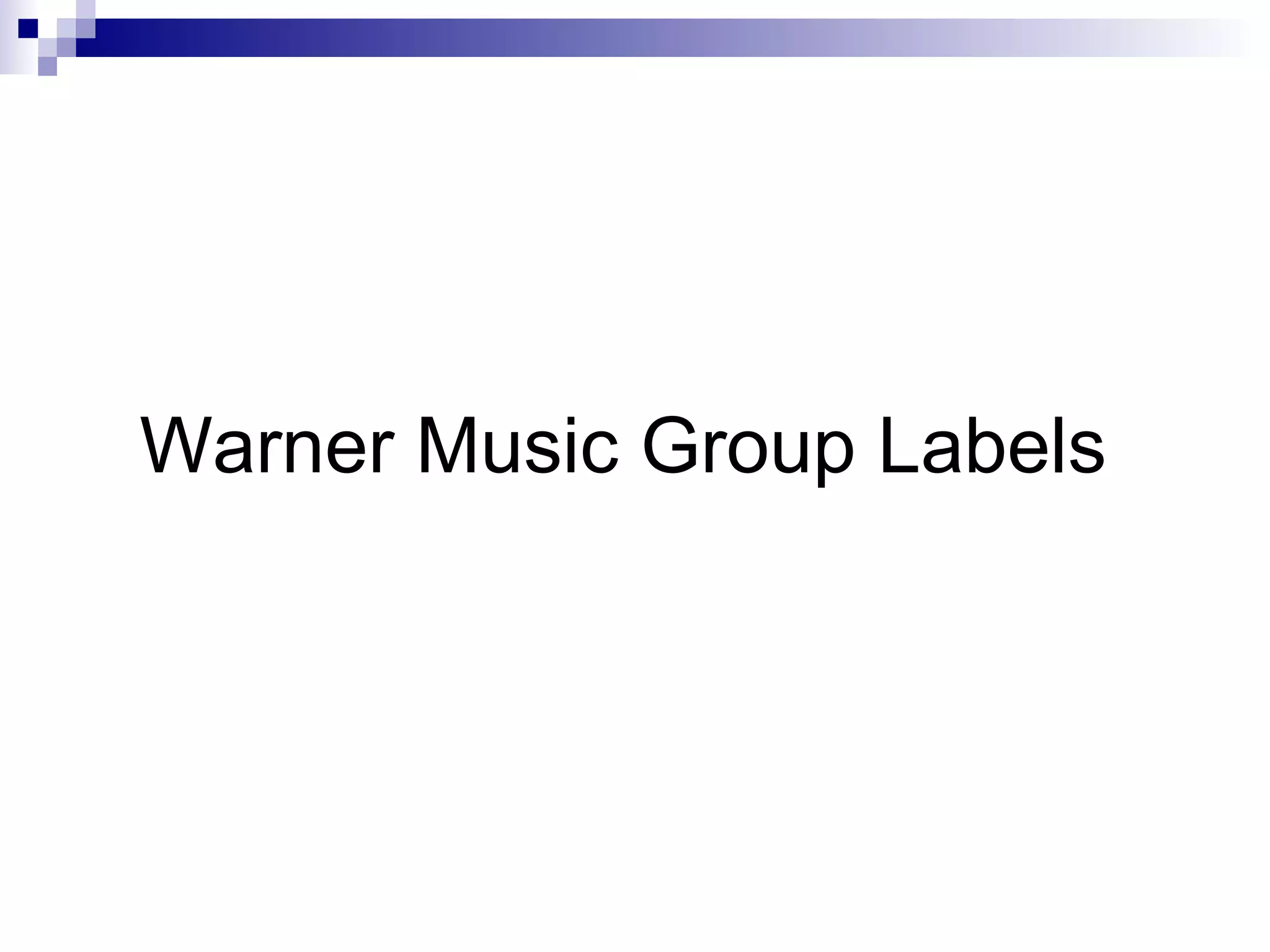Case study warner music group | PPT