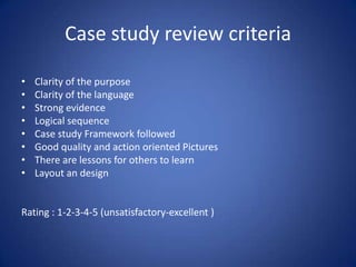 Case Study Writing | PPTX