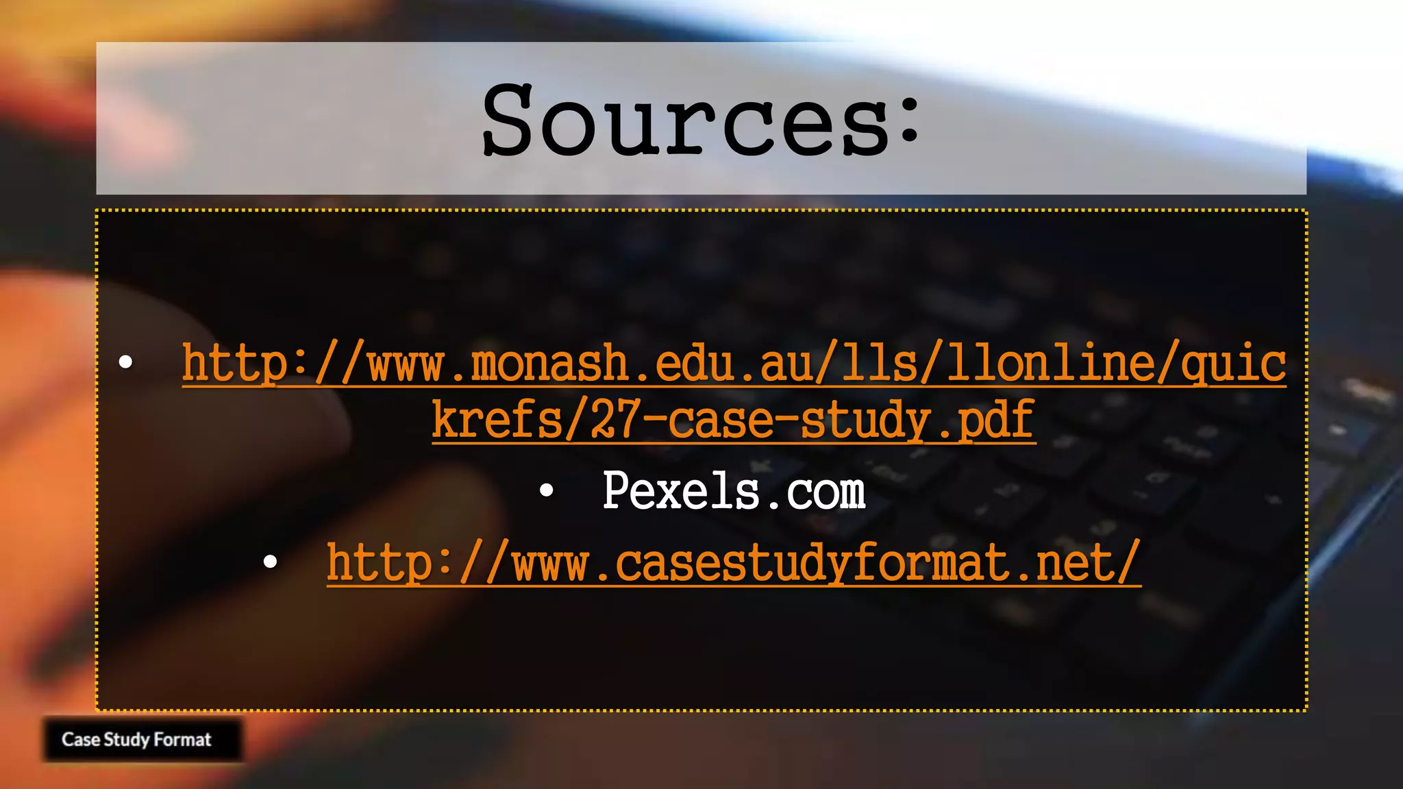 CASE STUDY WRITING: Expert Recommendations | PPTX