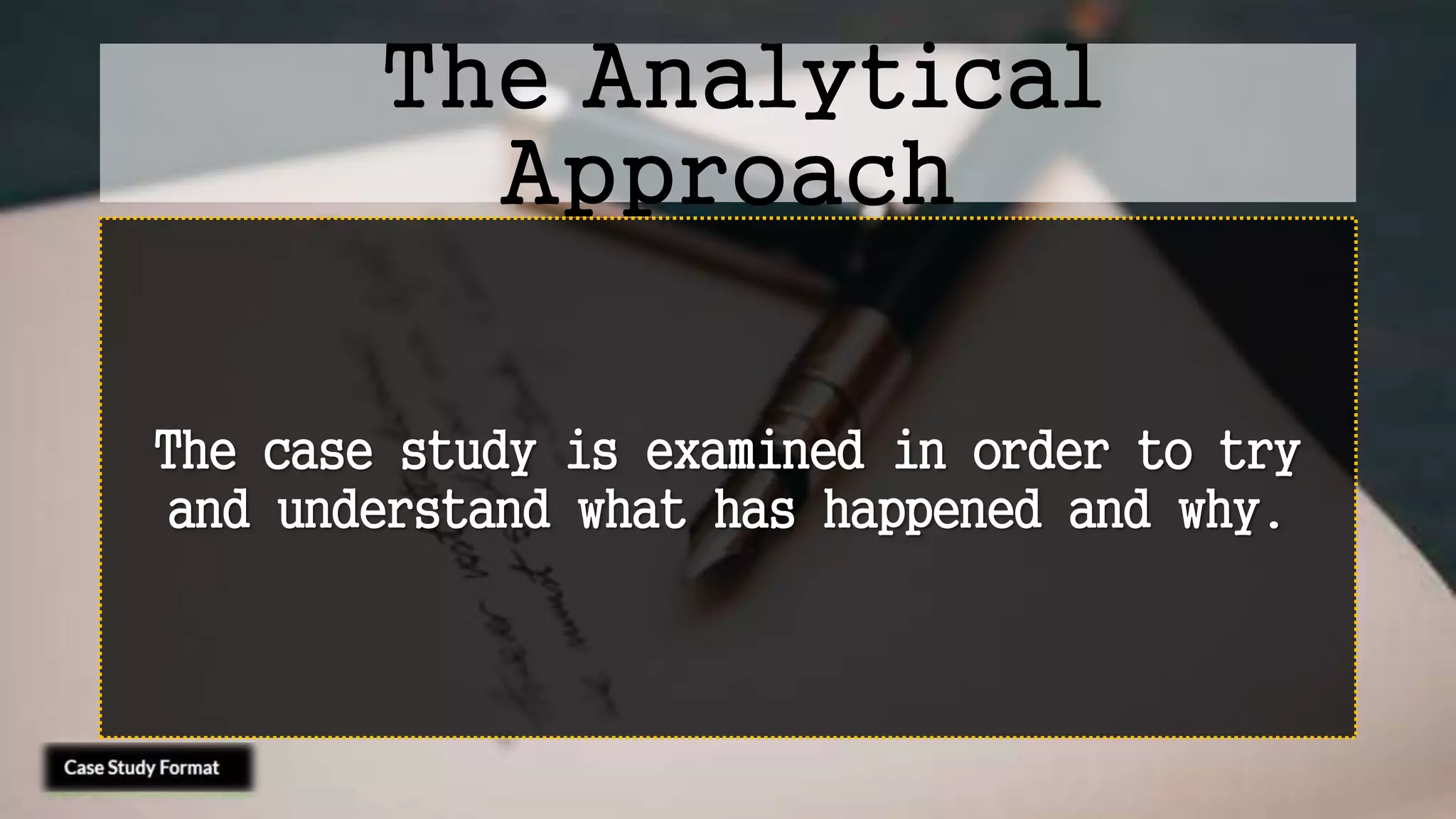CASE STUDY WRITING: Expert Recommendations | PPTX