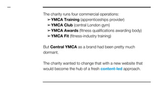 Case study: Central YMCA website | PPTX