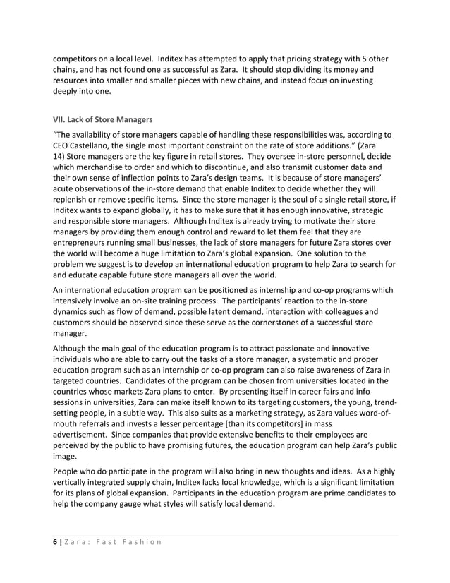 [Case study] zara fast fashion | PDF | Retail Industry | Industries