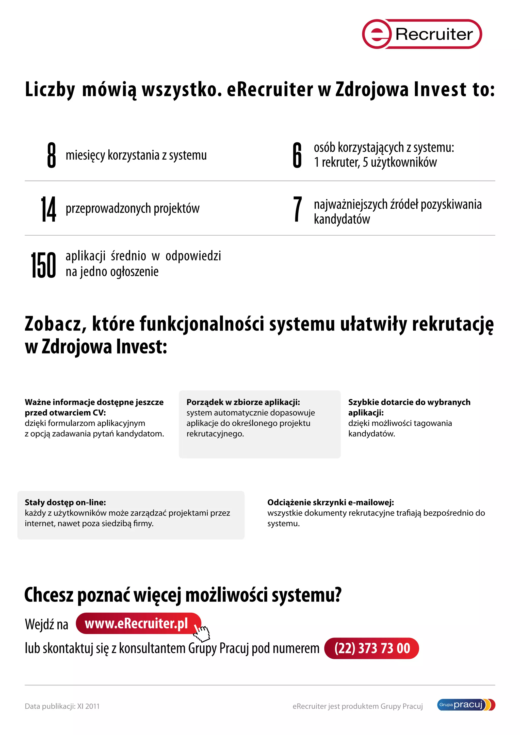 Case Study - eRecruiter w Zdrojowa Invest | PDF