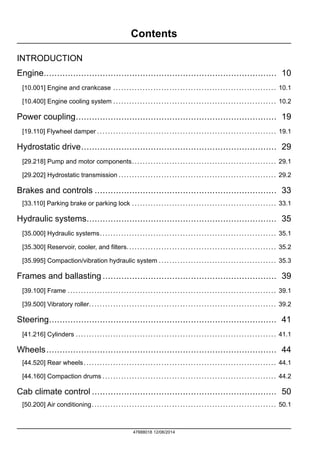 Case sv210 tier 3 vibratory roller service repair manual | PDF