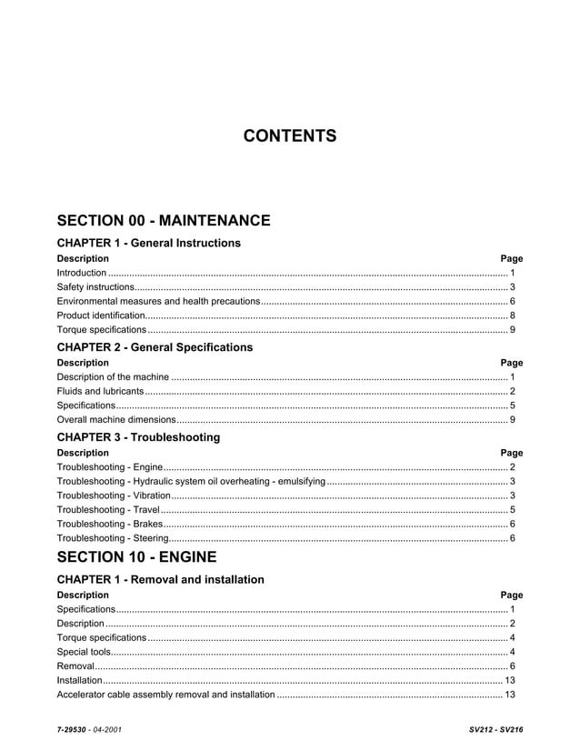 Case sv212 vibratory roller service repair manual | PDF