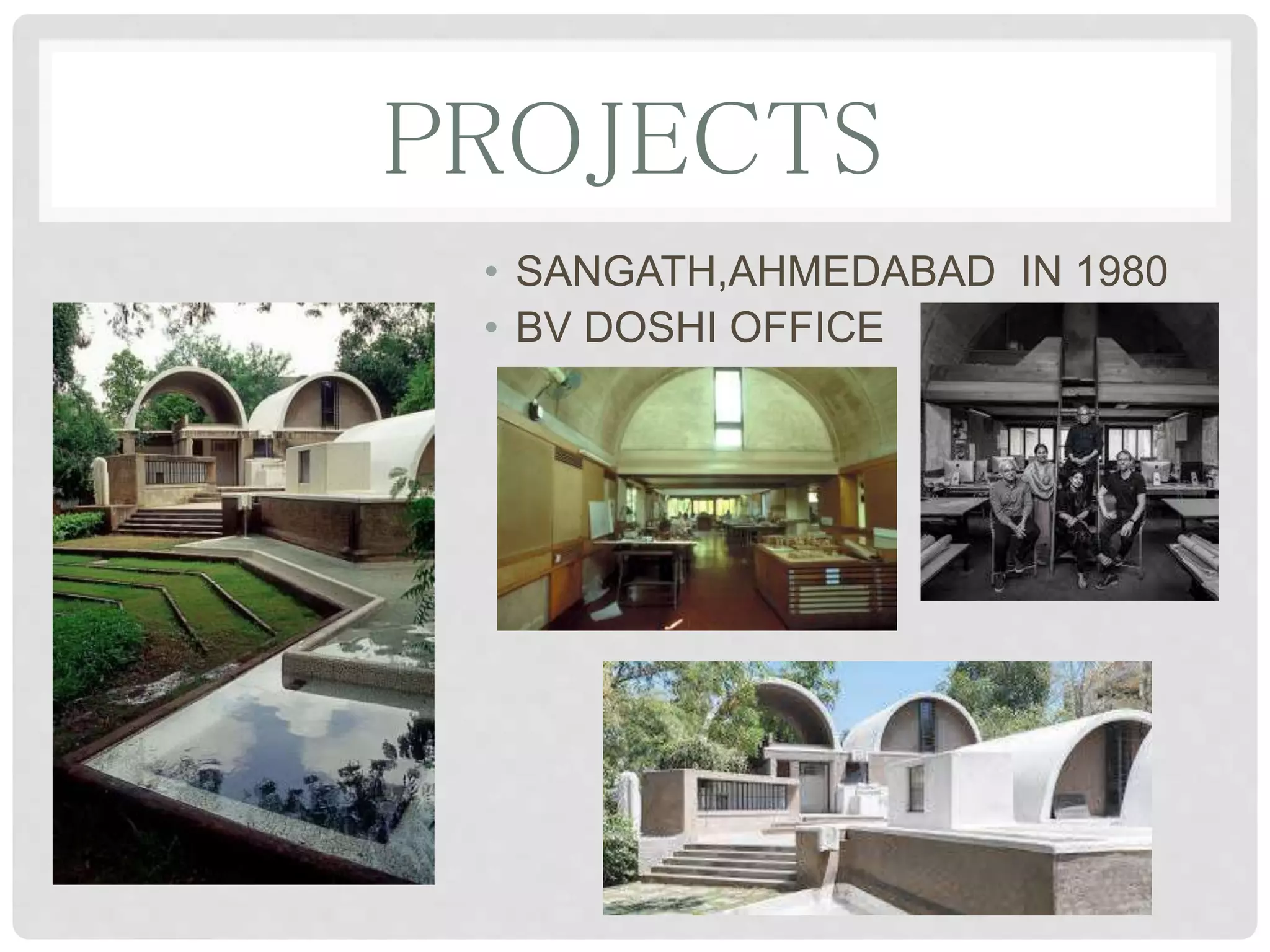 BV DOSHI biography | case study of architect | PPTX