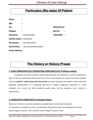 Case Sheet in Ayurveda | PDF