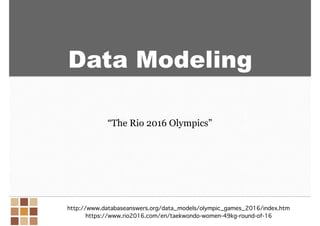 Data Modeling - Rio 2016 Olympics | PDF