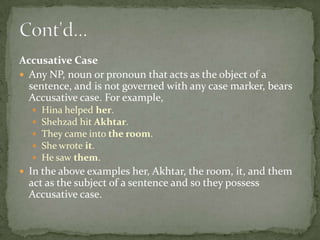 Case theory in Punjabi Language syntax | PPT