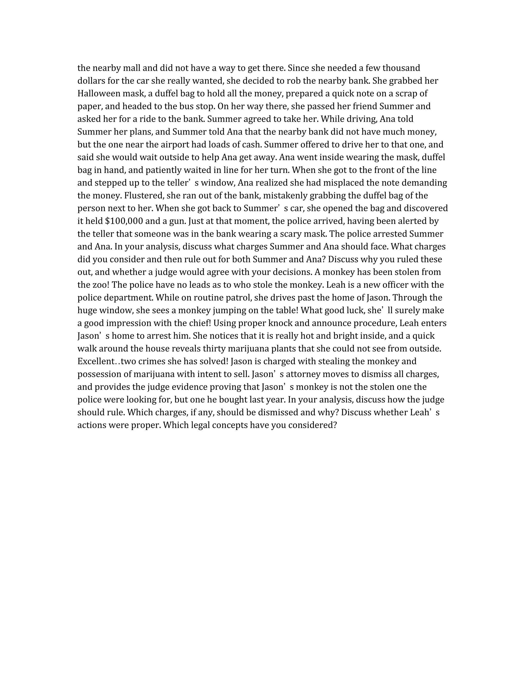 Case These fact patterns all deal with the topic of.docx