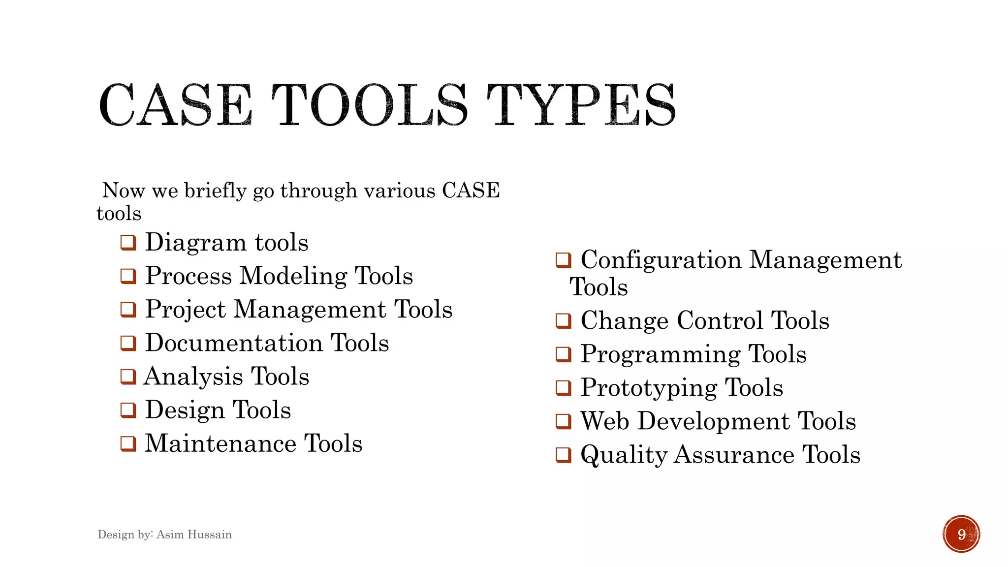 Case tool introduction | PPT