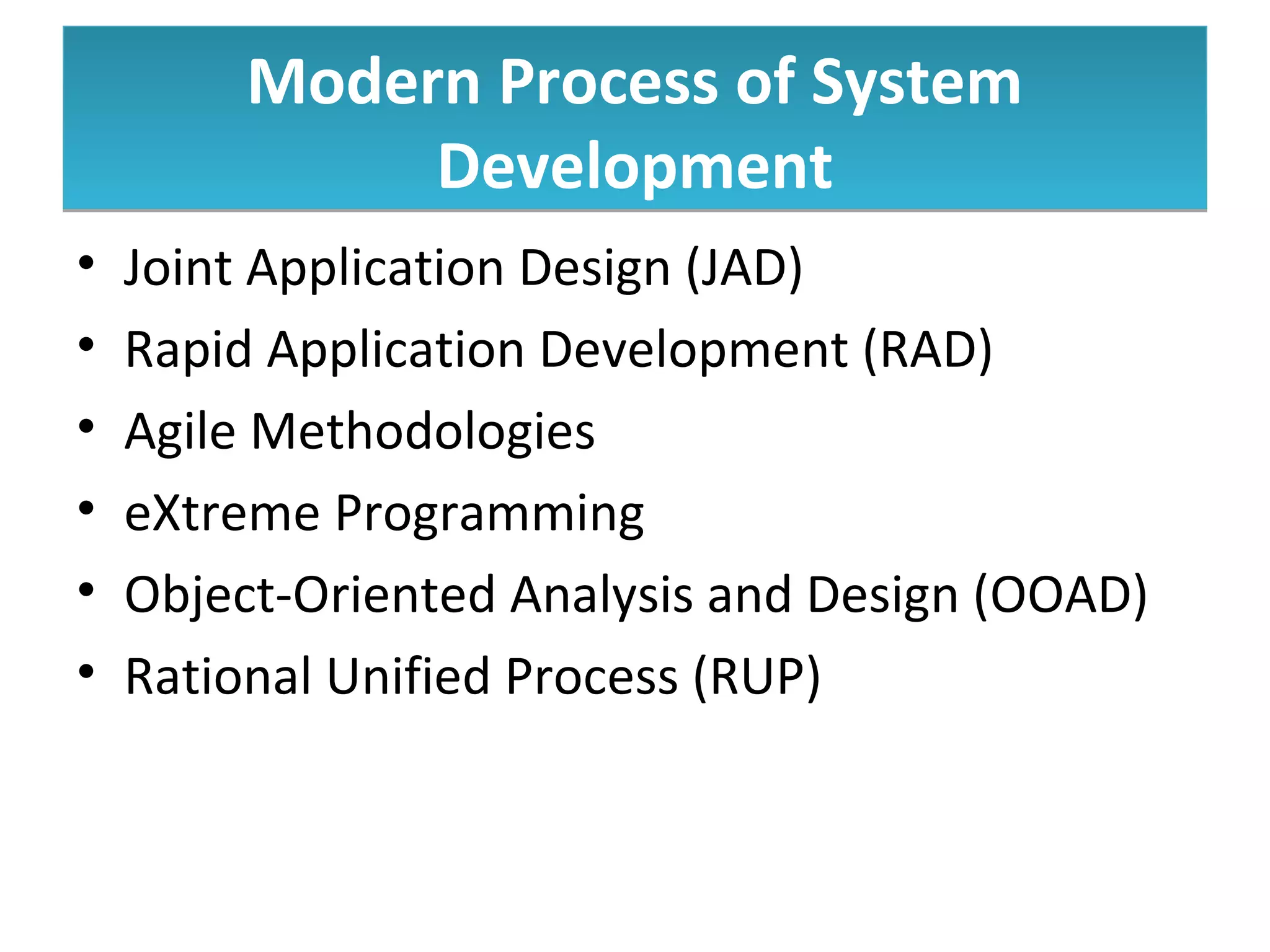 Case tools and modern process of system development | PPT