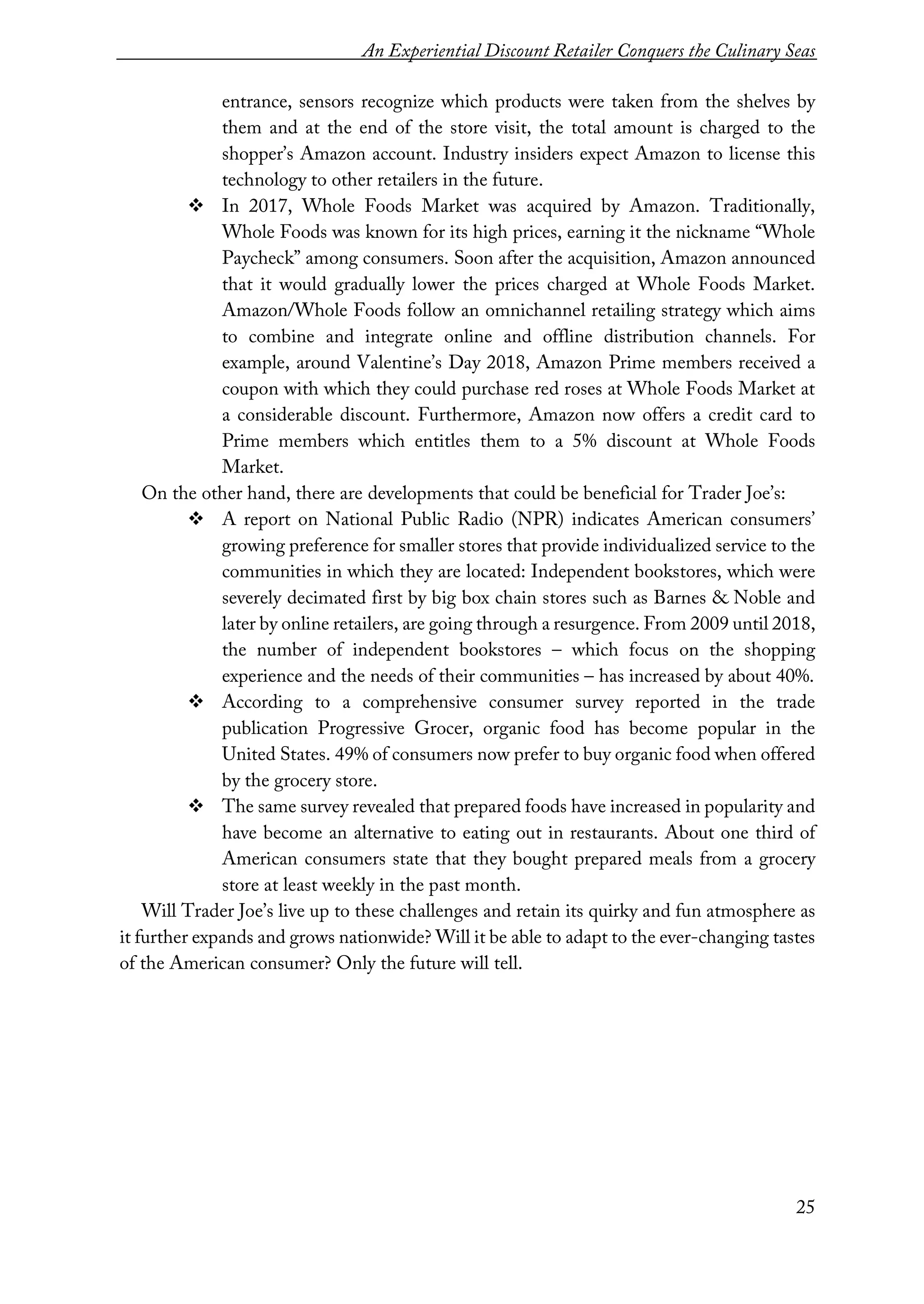 Case Study Trader Joe's -- An Experiential Discount Retailer Conquers the Culinary Seas | PDF