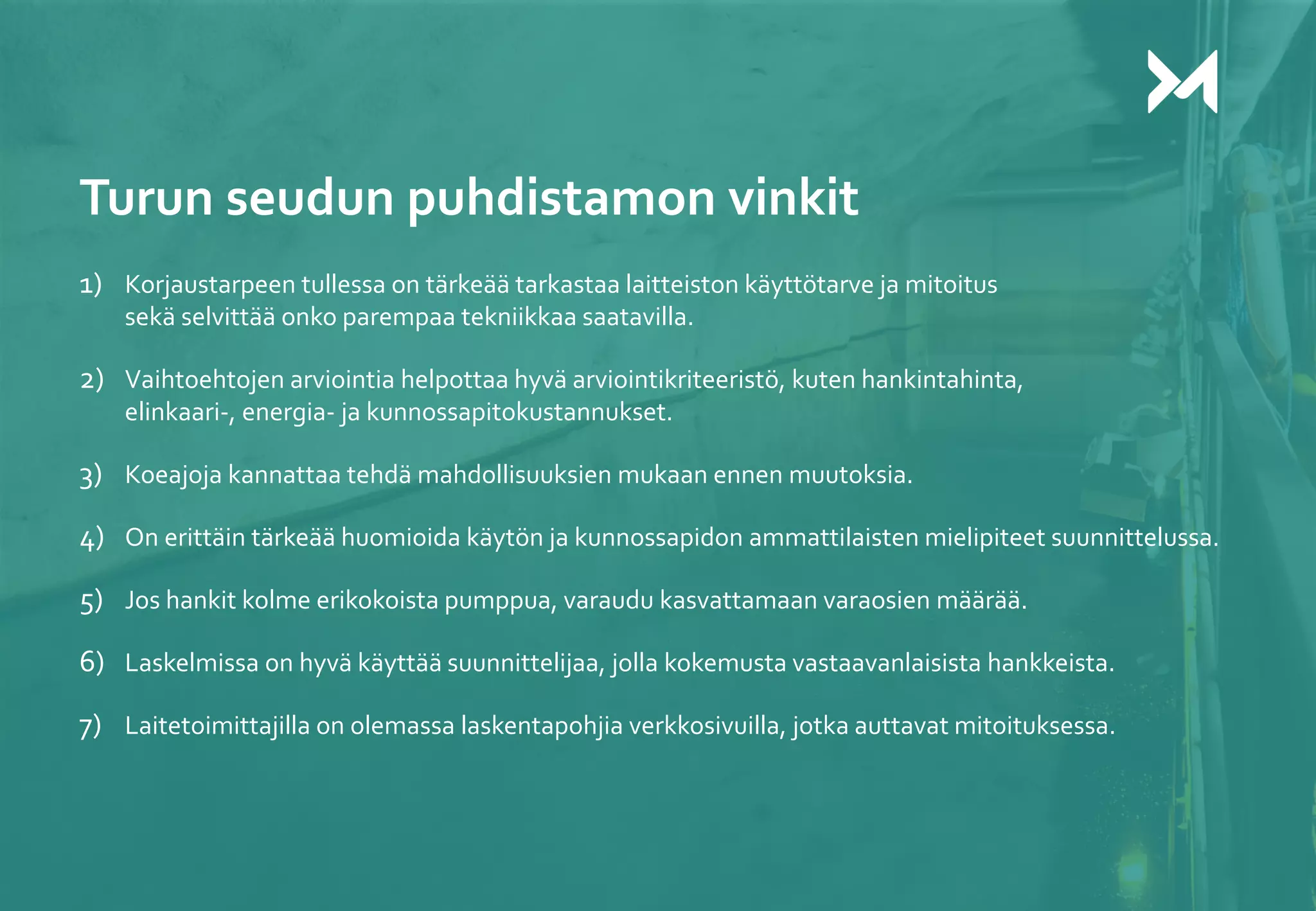 CASE: Turun seudun puhdistamo - pumppusaneeraus | PPT