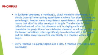 Case tudy on quadrilaterals tej | PPTX | Physics | Science