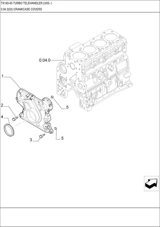 Case tx140 45 turbo telehandler parts catalogue manual | PDF