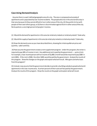 Case using demand analysis | DOCX