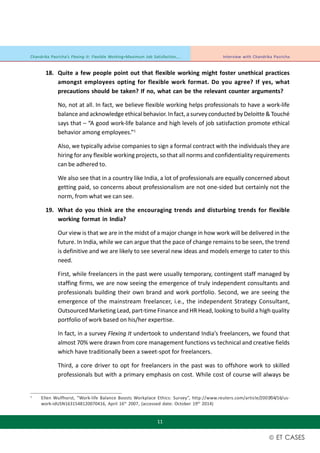 CHANDRIKA PASRICHA'S FLEXING IT: FLEXIBLE WORKING = MAXIMUM JOB SATISFACTION, OPTIMUM VALUE! | PDF