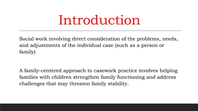 Unit 3. CASE WORK - Definition and Principles | PPT