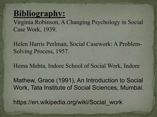 Social Casework assignment by D M Lobo | PPT