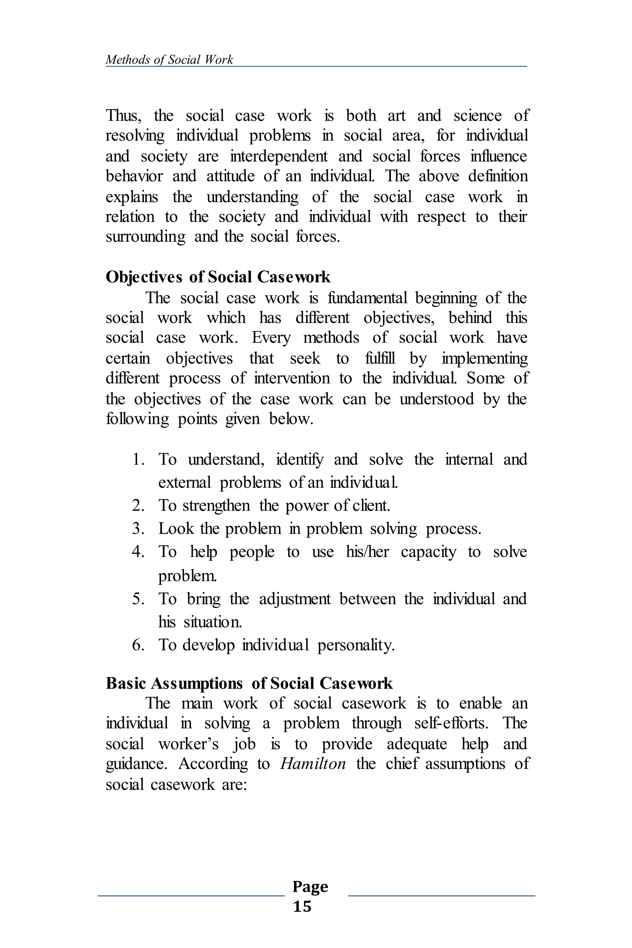 complete note of Casework | DOCX