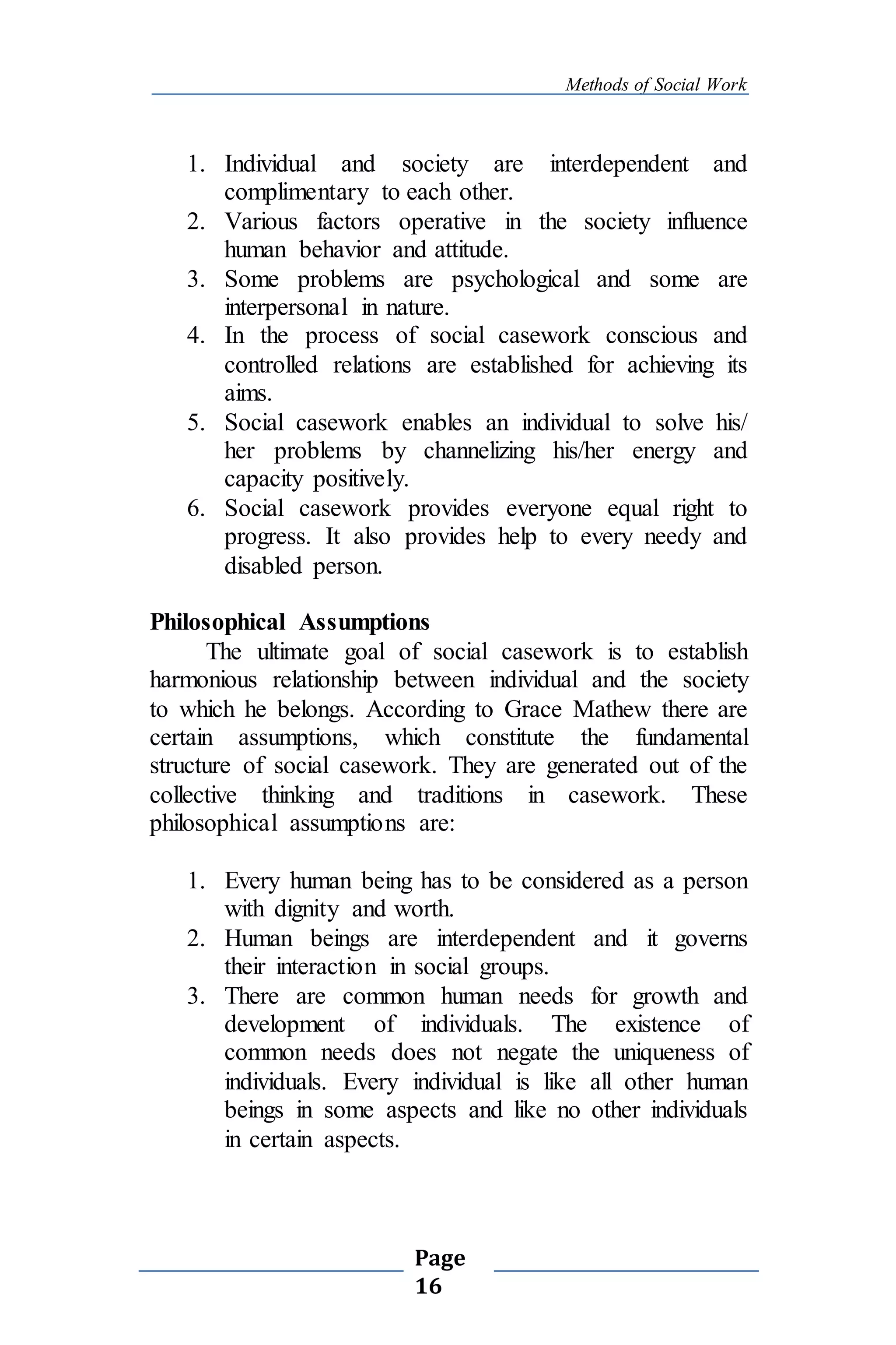 complete note of Casework | DOCX