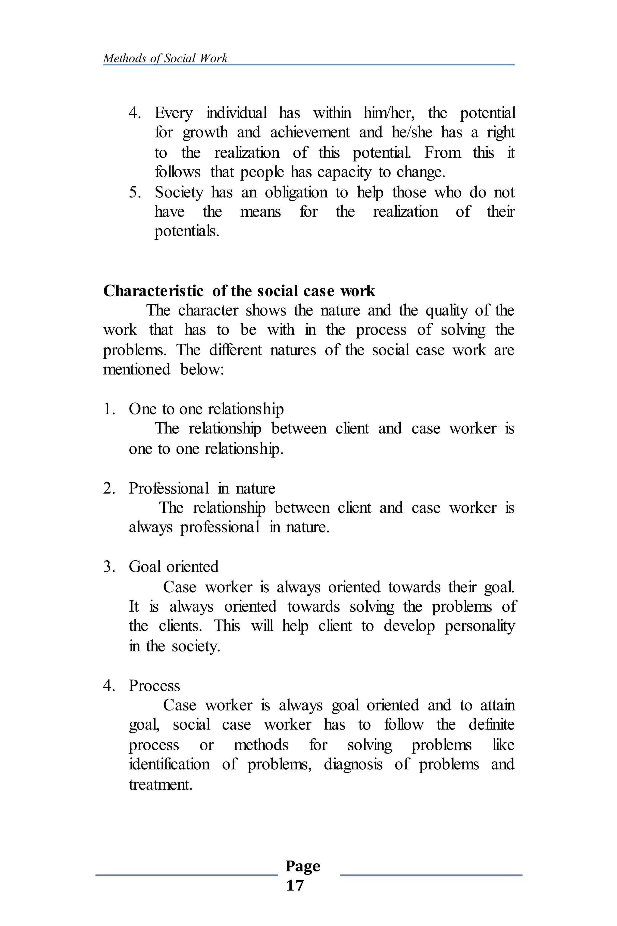 complete note of Casework | DOCX