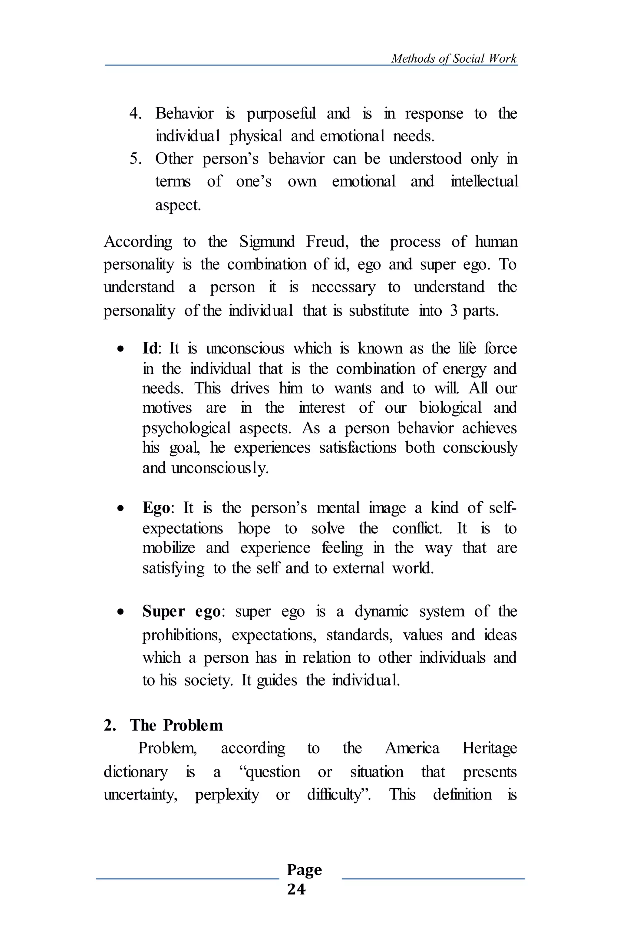complete note of Casework | DOCX