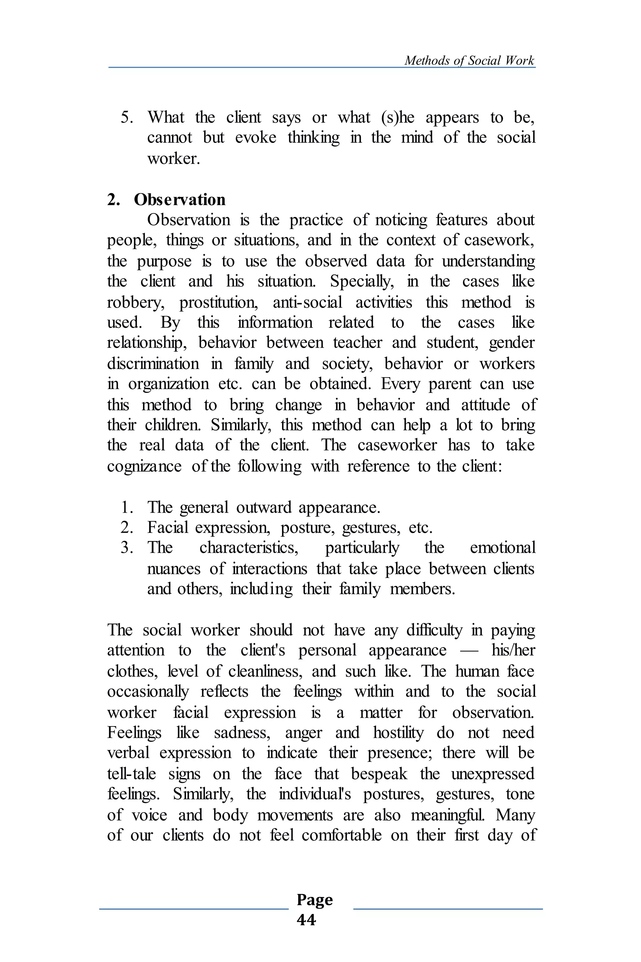 complete note of Casework | DOCX