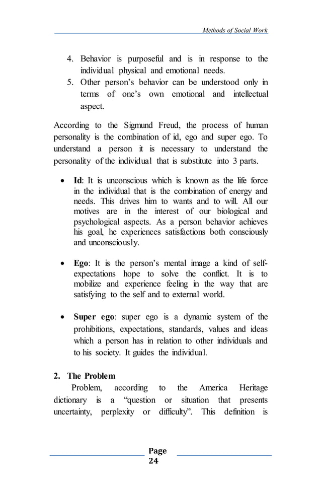 complete note of Casework | DOCX